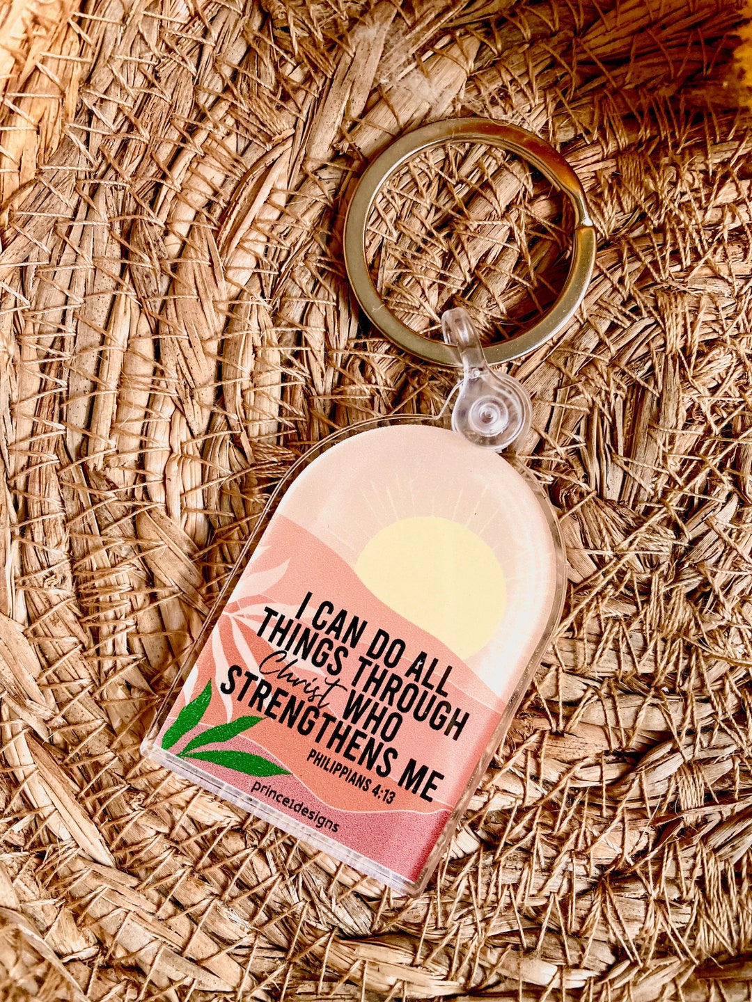 Christian Acrylic Keychains,bible Verse Keychain, Faith Inspired ...