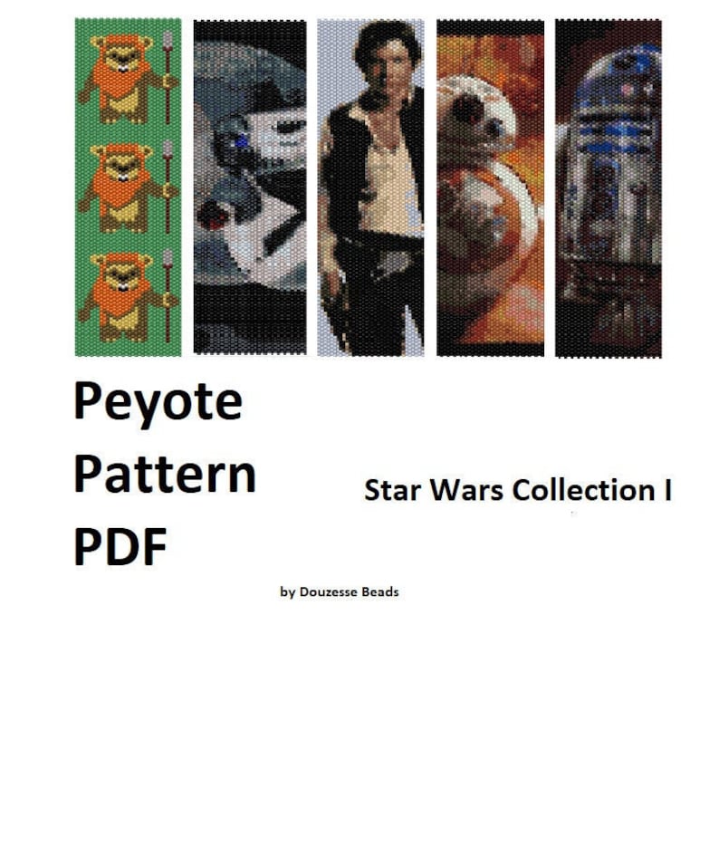 Star Wars Collection, Bracelet Peyote Stitch Pattern, PDF Instant ...