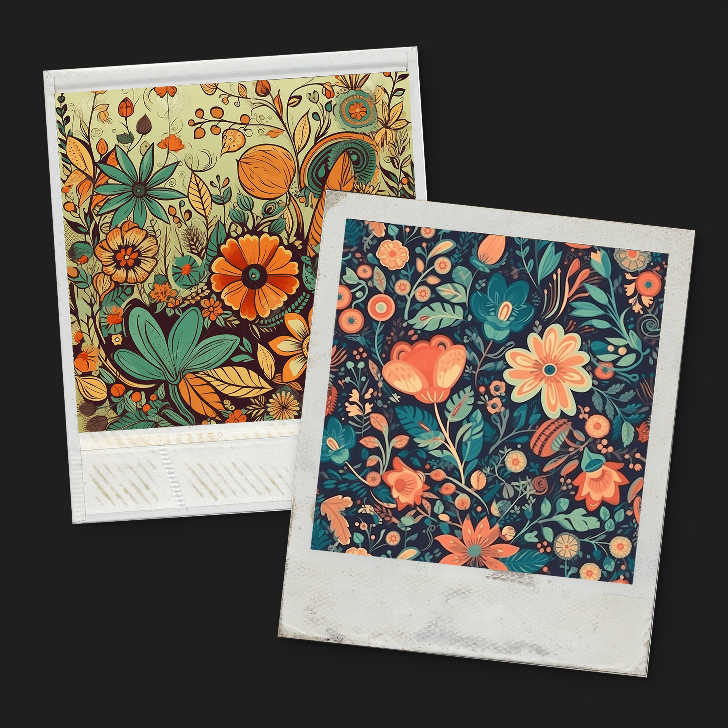 Boho Floral Digital Paper Flower Background Botanical Paper - Etsy