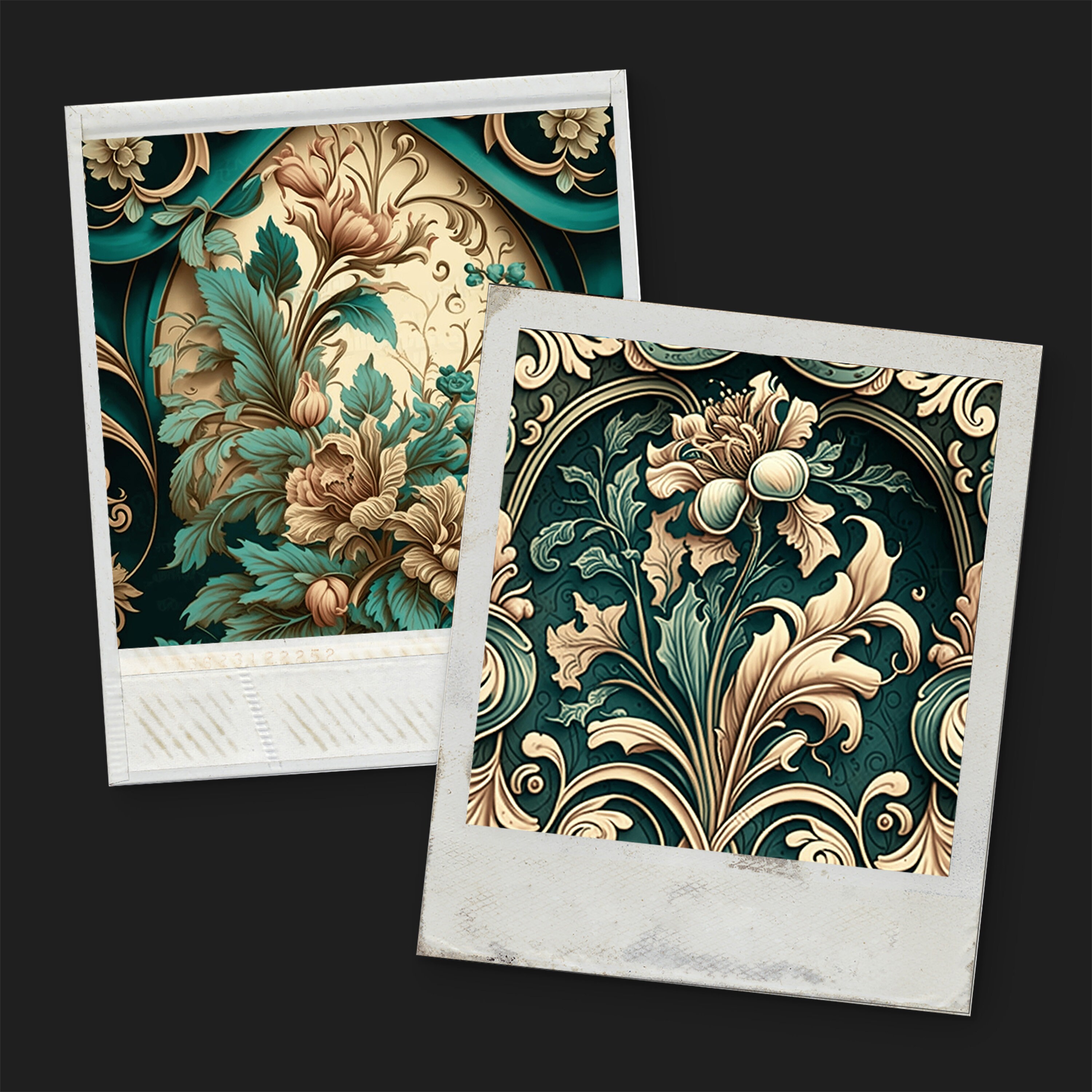 Floral Victorian Digital Paper Flower Background Rose Paper - Etsy