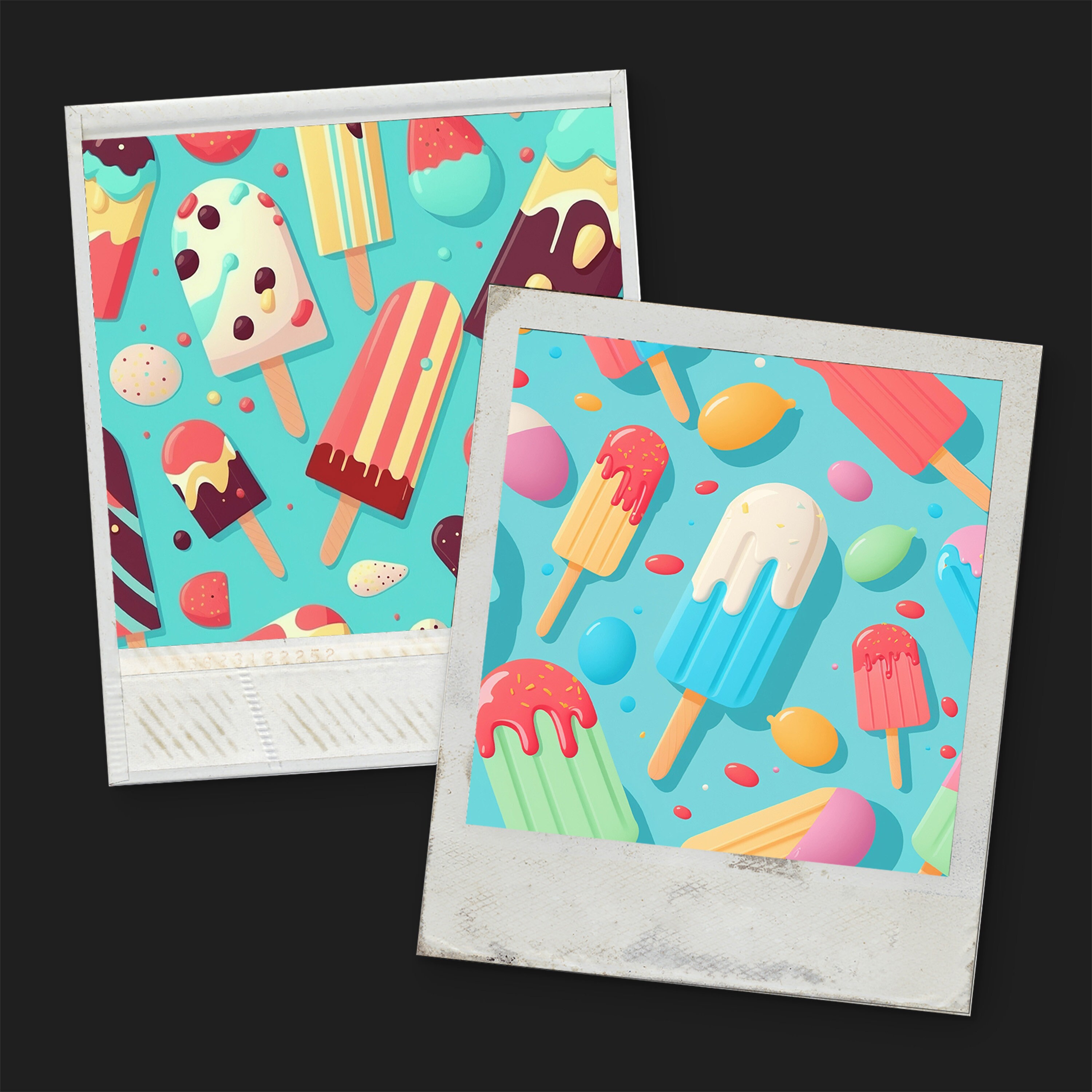 Popsicle Digital Paper, Sweets Background, Summer Paper Pack, for ...