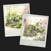 Watercolor Spring Garden Digital Paper, Gardening Background, Floral ...