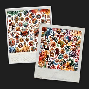 Watercolor African Digital Paper, Kwanzaa Background, Black History ...