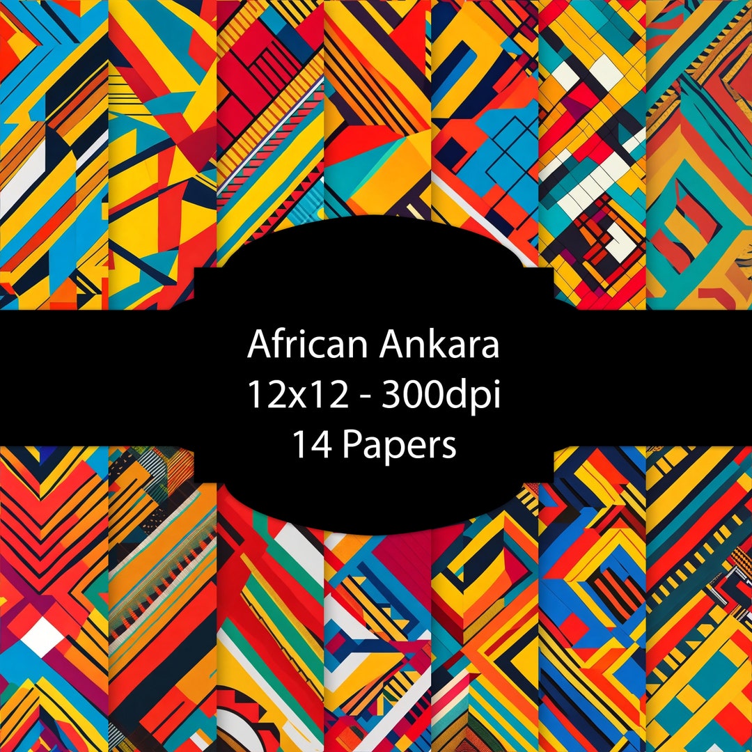 African Ankara Digital Paper Black History Background - Etsy UK