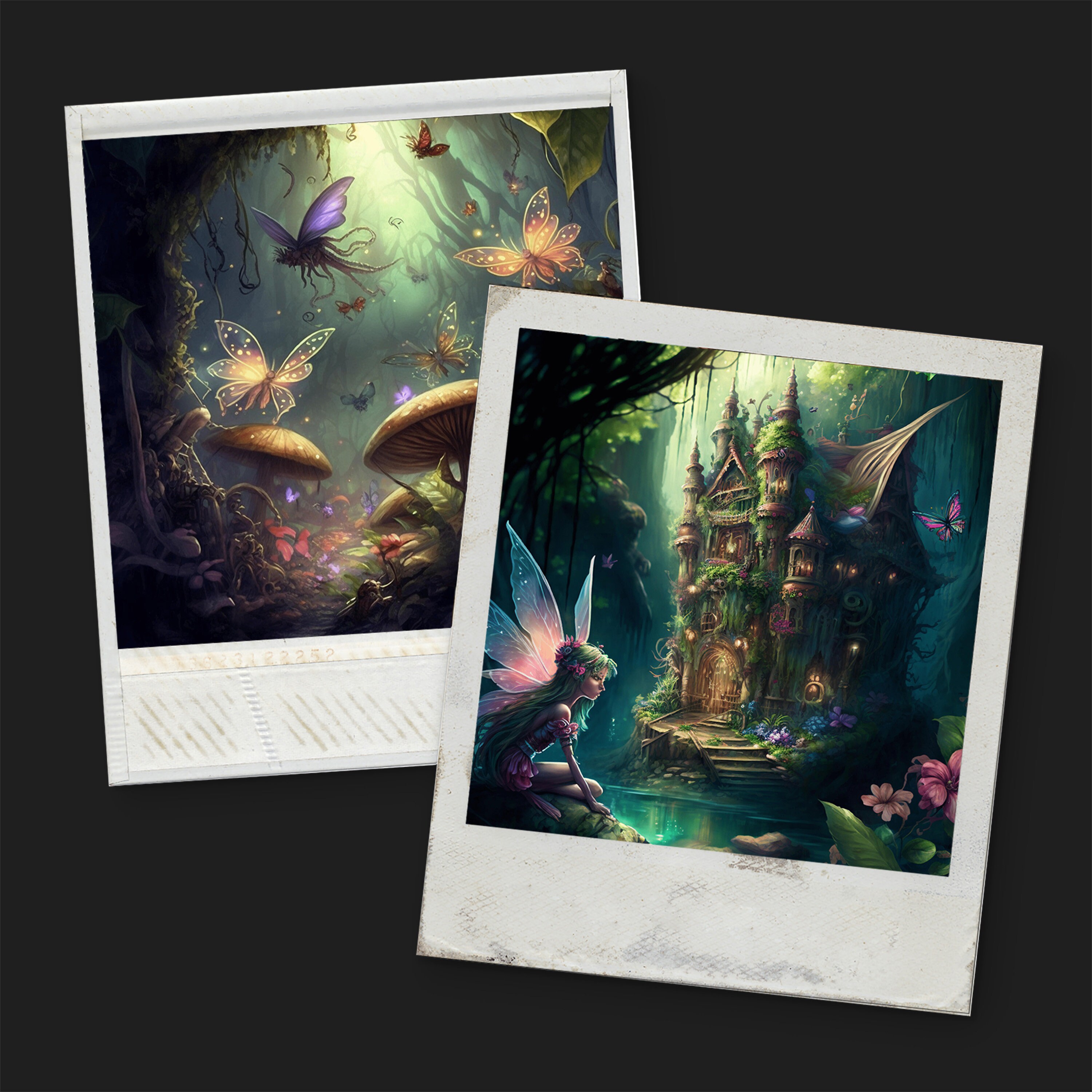 Fairy Digital Paper Fantasy Background Magical Paper Pack - Etsy