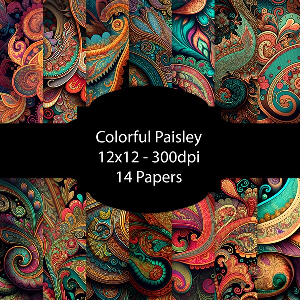 Paisley Paper - Etsy
