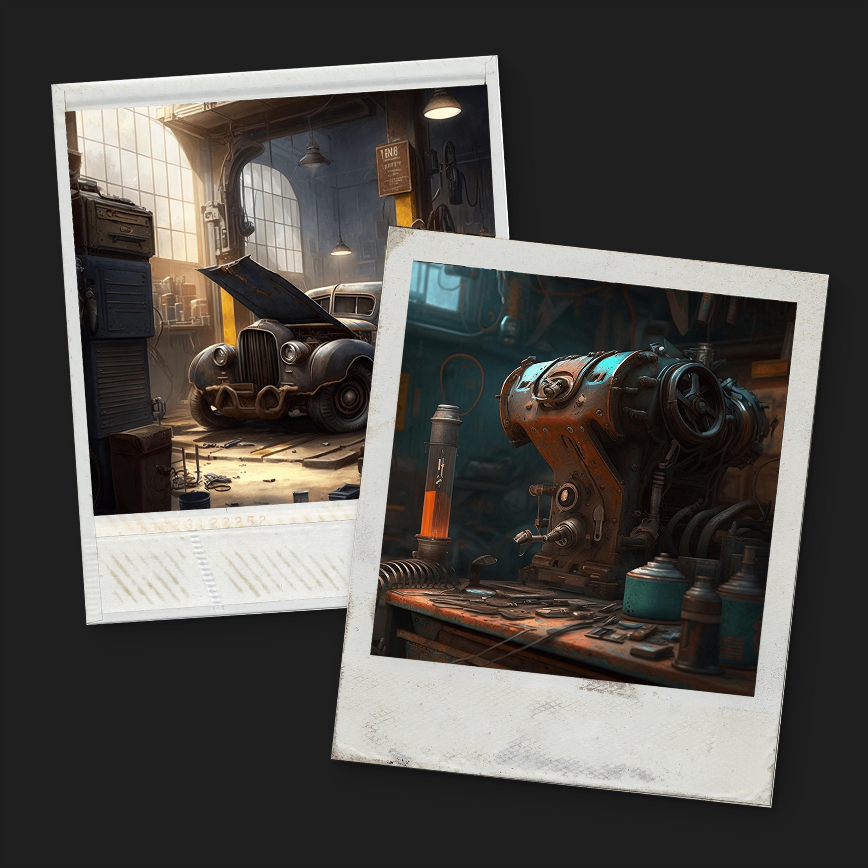 Mechanical Digital Paper Car Background Man Paper Pack for - Etsy