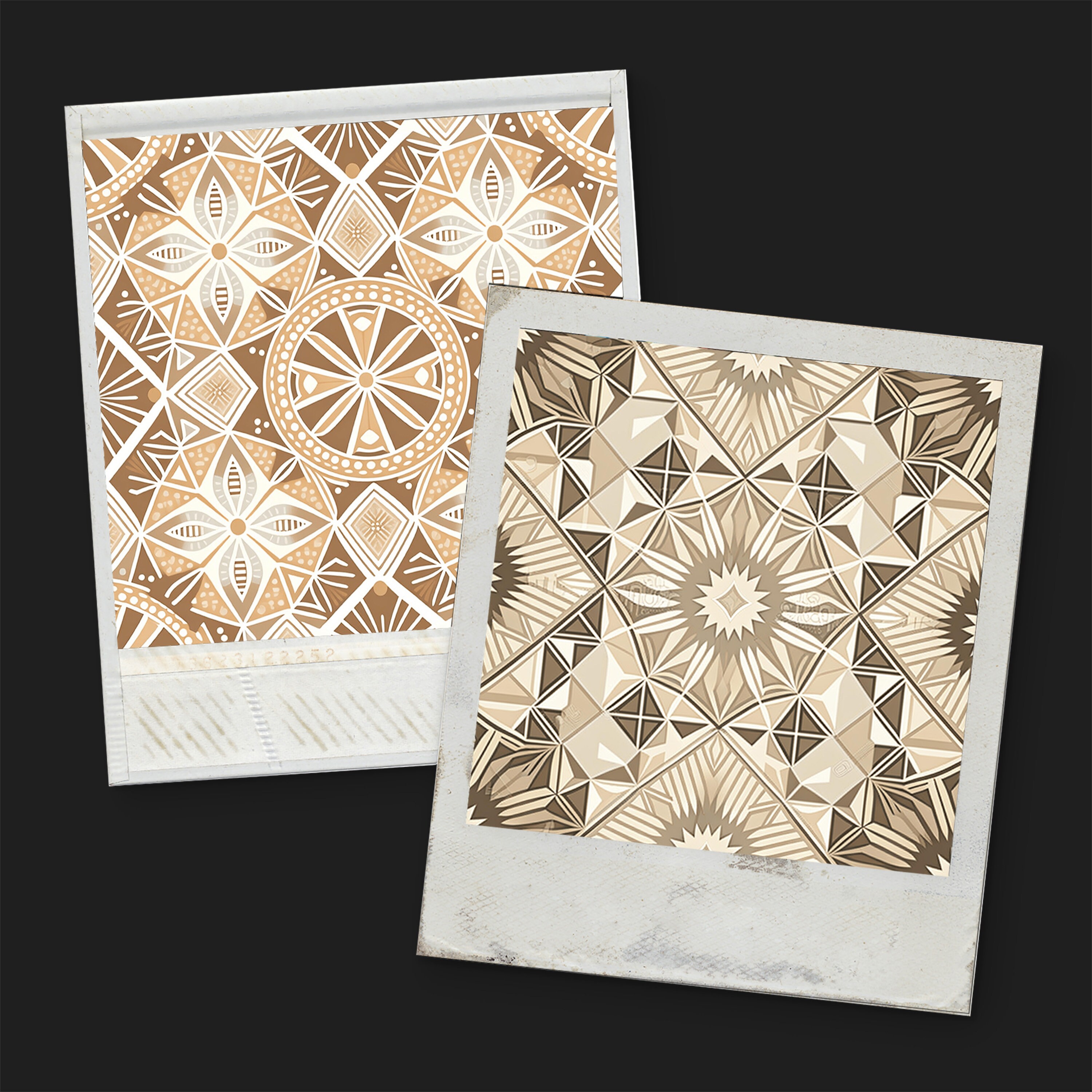 Neutral Boho Digital Paper Bohemian Background Geometrical - Etsy