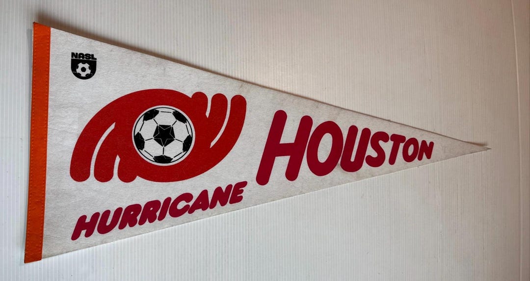 1970's Houston Hurricanes 30" Felt Pennant Defunct NASL Soccer Team - Etsy