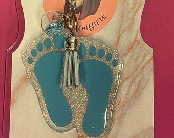 Baby Feet Keychain - Etsy