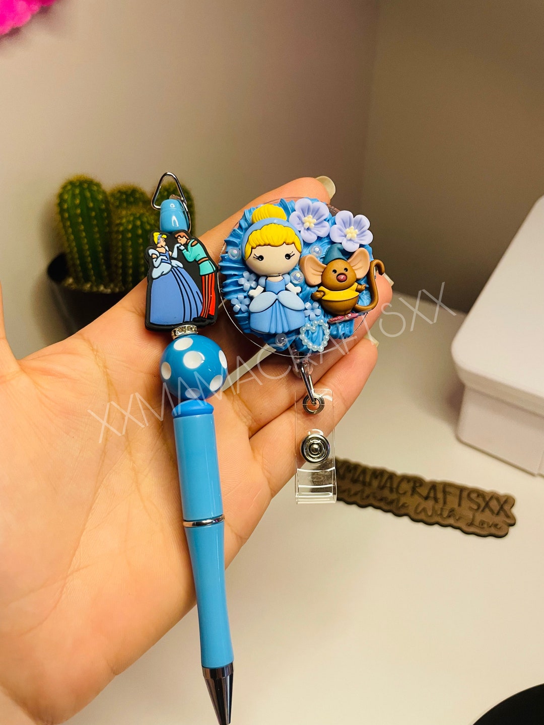 Cinderella Badge Reel, Nurse Accessories, Badge Reel, Princess, ID ...