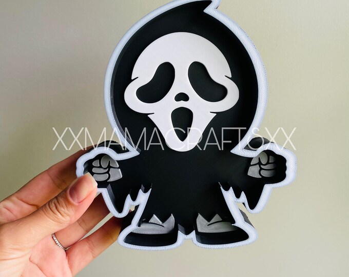 3D Printed Ghostface Bead Tray: Halloween Decor, Trinket Dish - Etsy