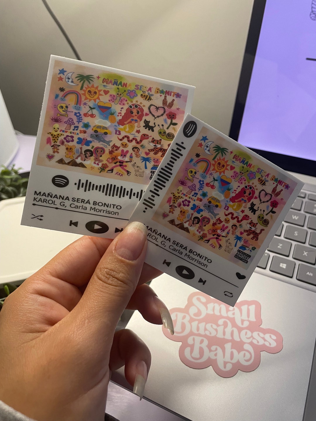 Vinyl Sticker, Song Code Sticker, Song Display, Cup Wrap, Music Sticker ...