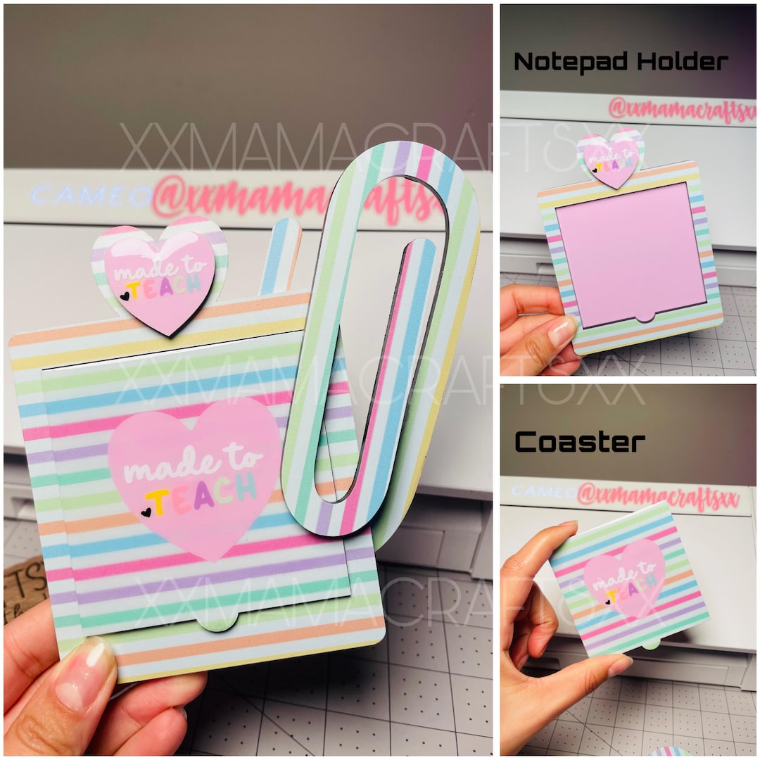 Teacher Essentials, Jumbo Paperclip, Teacher Coaster, Sticky Notepad ...