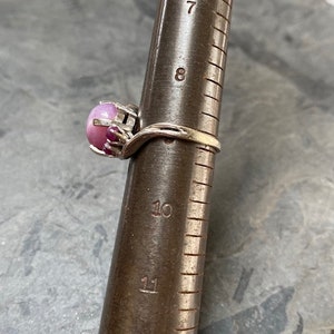 Antique Star Ruby and 14k White Gold Cocktail Hollywood Regency Style ...