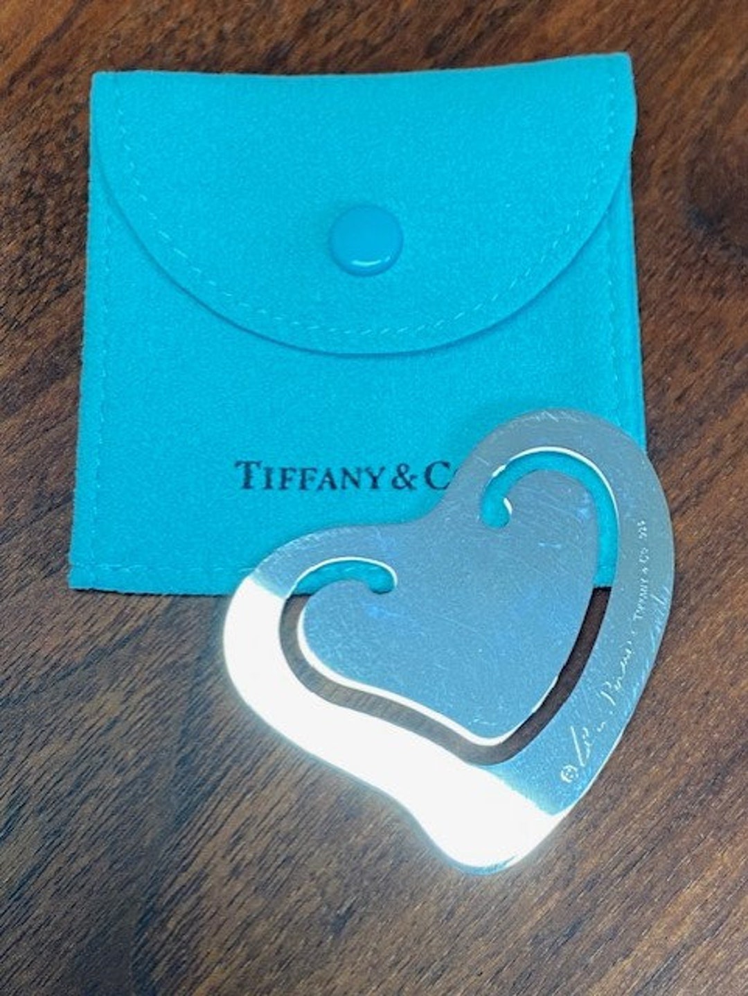 Tiffany & Co Elsa Peretti Signed Heart Shaped Bookmark Book - Etsy