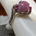 Antique Star Ruby and 14k White Gold Cocktail Hollywood Regency Style ...