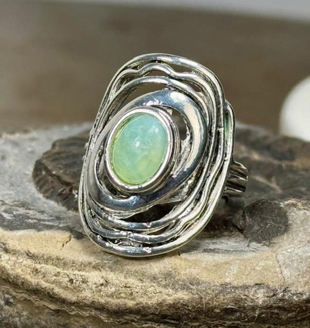 Contemporary Silver "orbit" or "nest" Style Design Ring Size 7 1/2 US ...