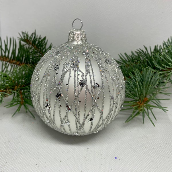 Glitter Ball Ornaments - Etsy