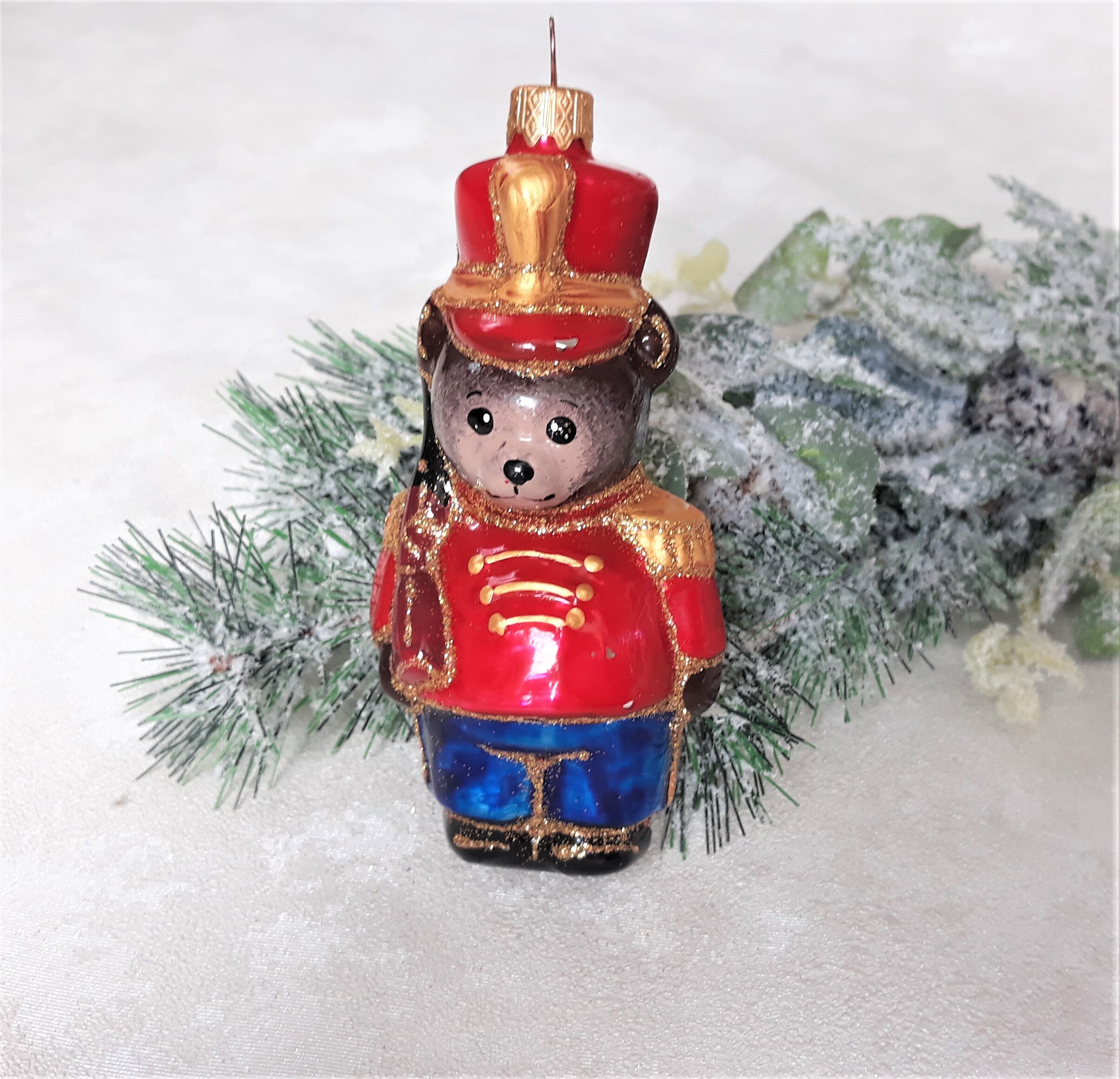 Mouse Christmas Glass Ornamentmouth Blown Hand Painted Glass - Etsy