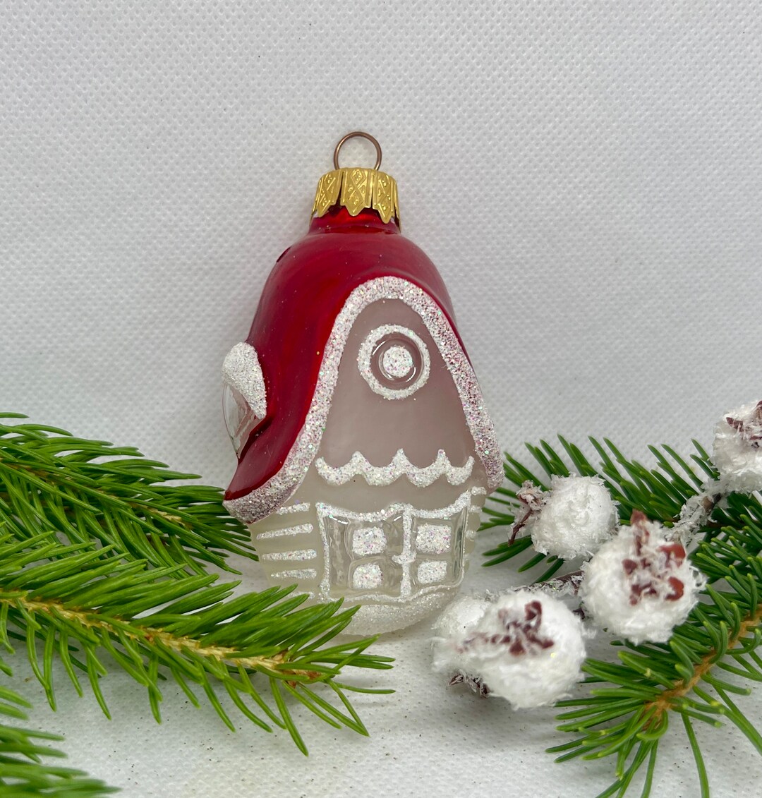 Hut Christmas Ornament Holiday Decor Handmade Christmas Glass Ornaments ...