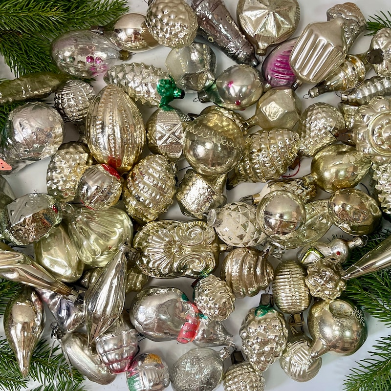 Vintage Antique Glass Christmas Ornaments - Etsy