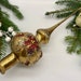 Big Bronze Christmas Glass Tree Topper 14 Inches, Tree Topper Antique ...