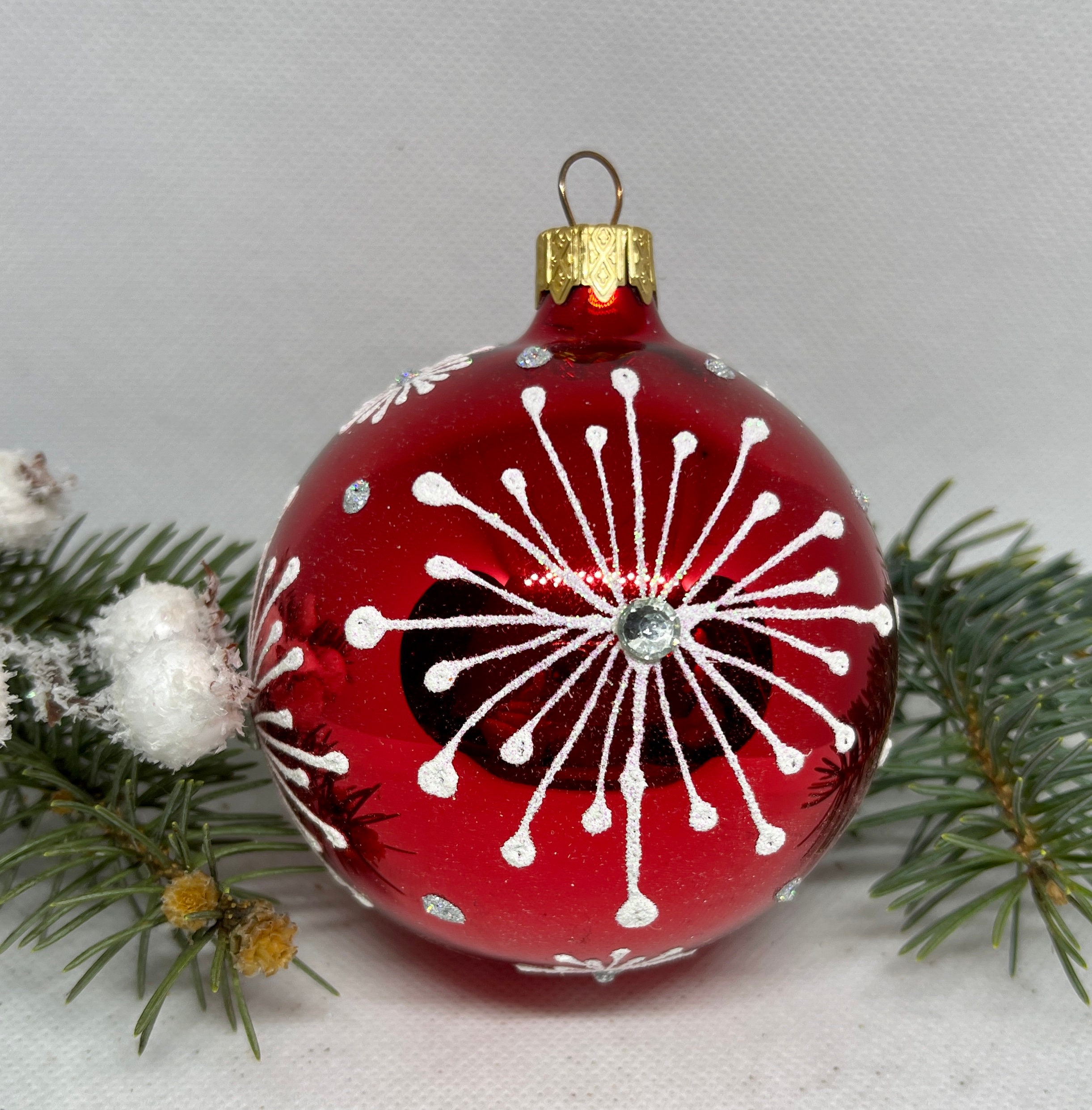 Red christmas ball ornaments store