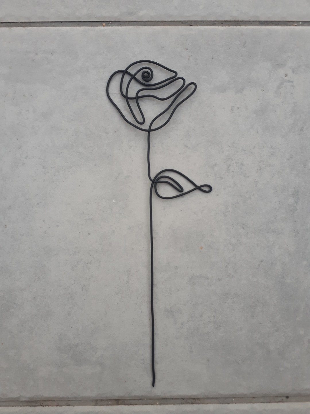 Fleur en fil de fer Rose nature stylisé fleur - Etsy France