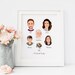 Personalized Family Drawing Family Portrait Illustration With Pets ...