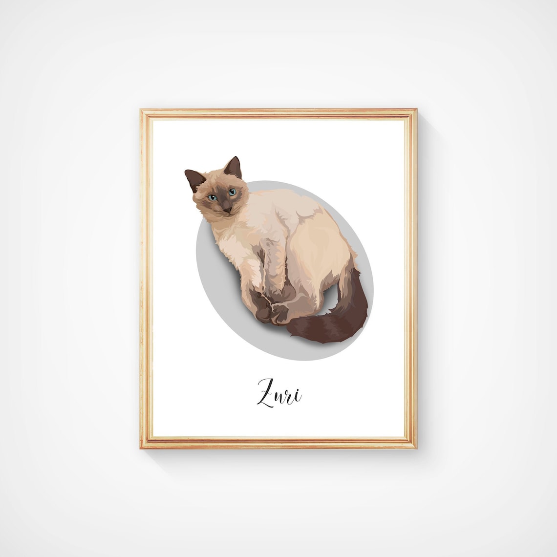 Custom Cat Portrait Personalized Custom Cat Painting Cat - Etsy