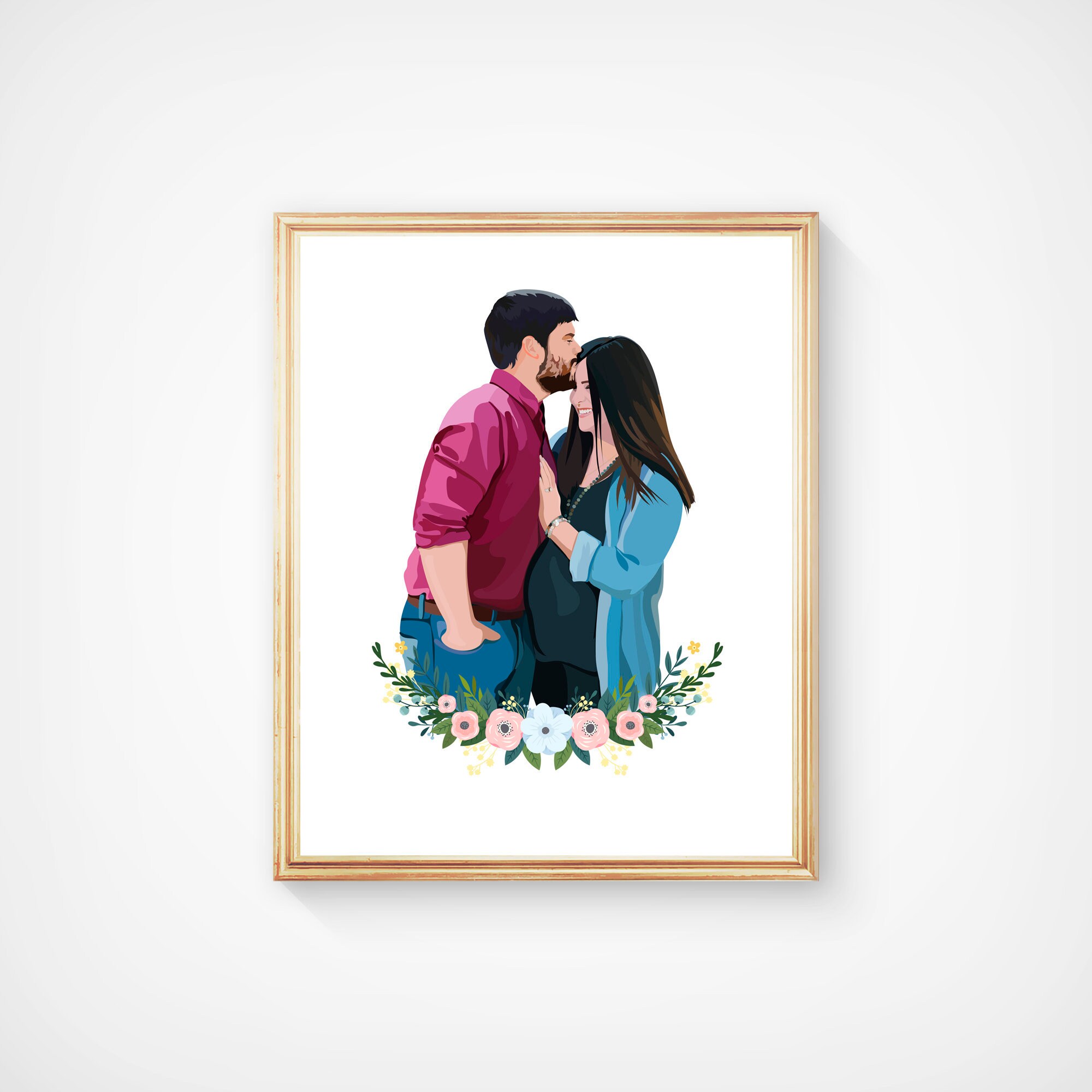 Personalized Wall Art Mom Gift From Daughter Custom Mother Son Print ...