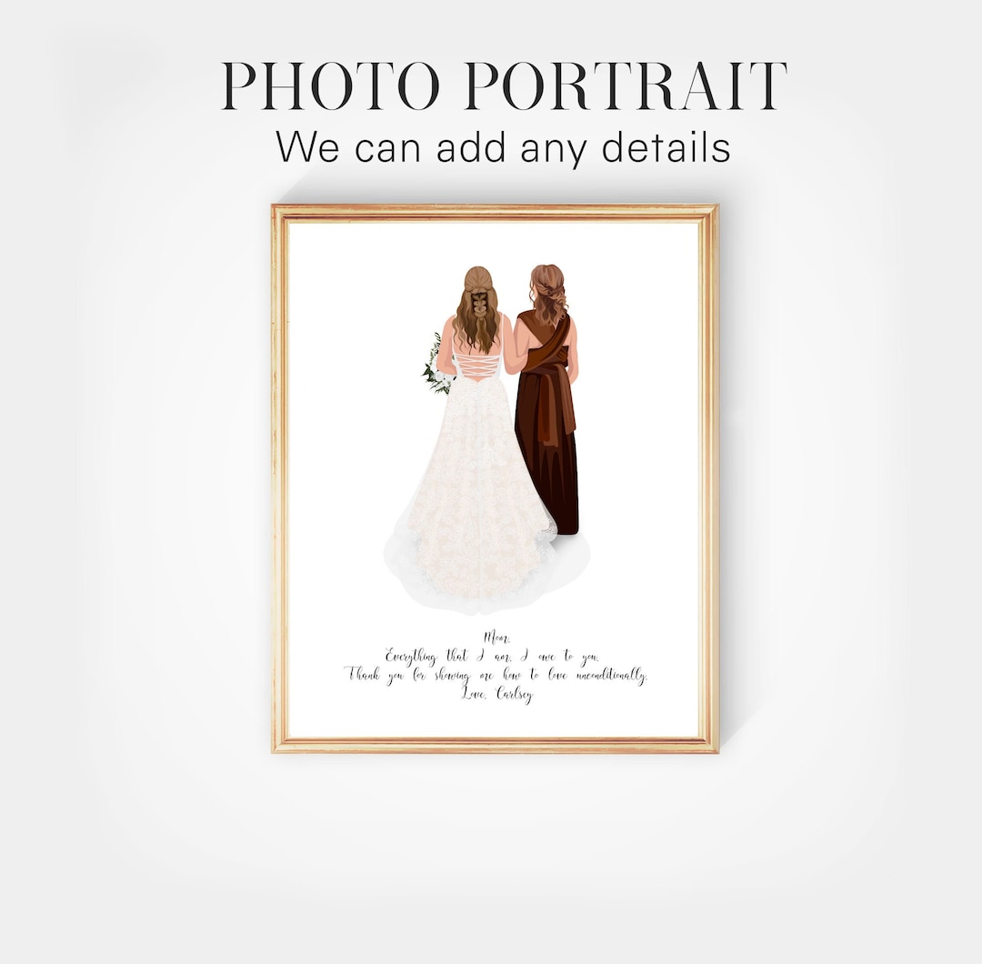 Custom Mother of the Bride Print - Wedding Gift for Mom - Family ...