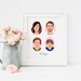 Personalized Family Drawing Family Portrait Illustration With - Etsy