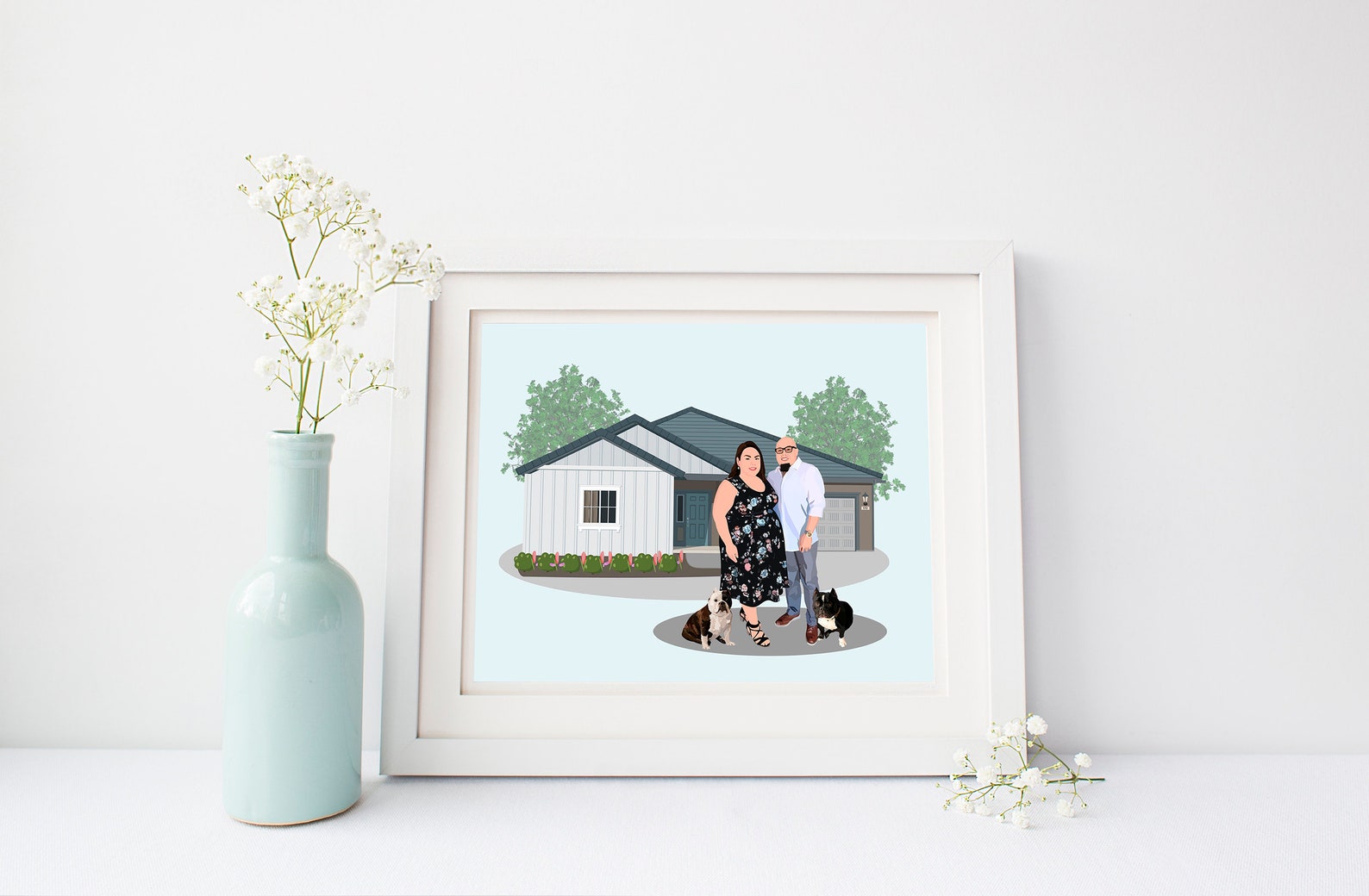 Personalized Family Drawing Family Portrait Illustration With - Etsy