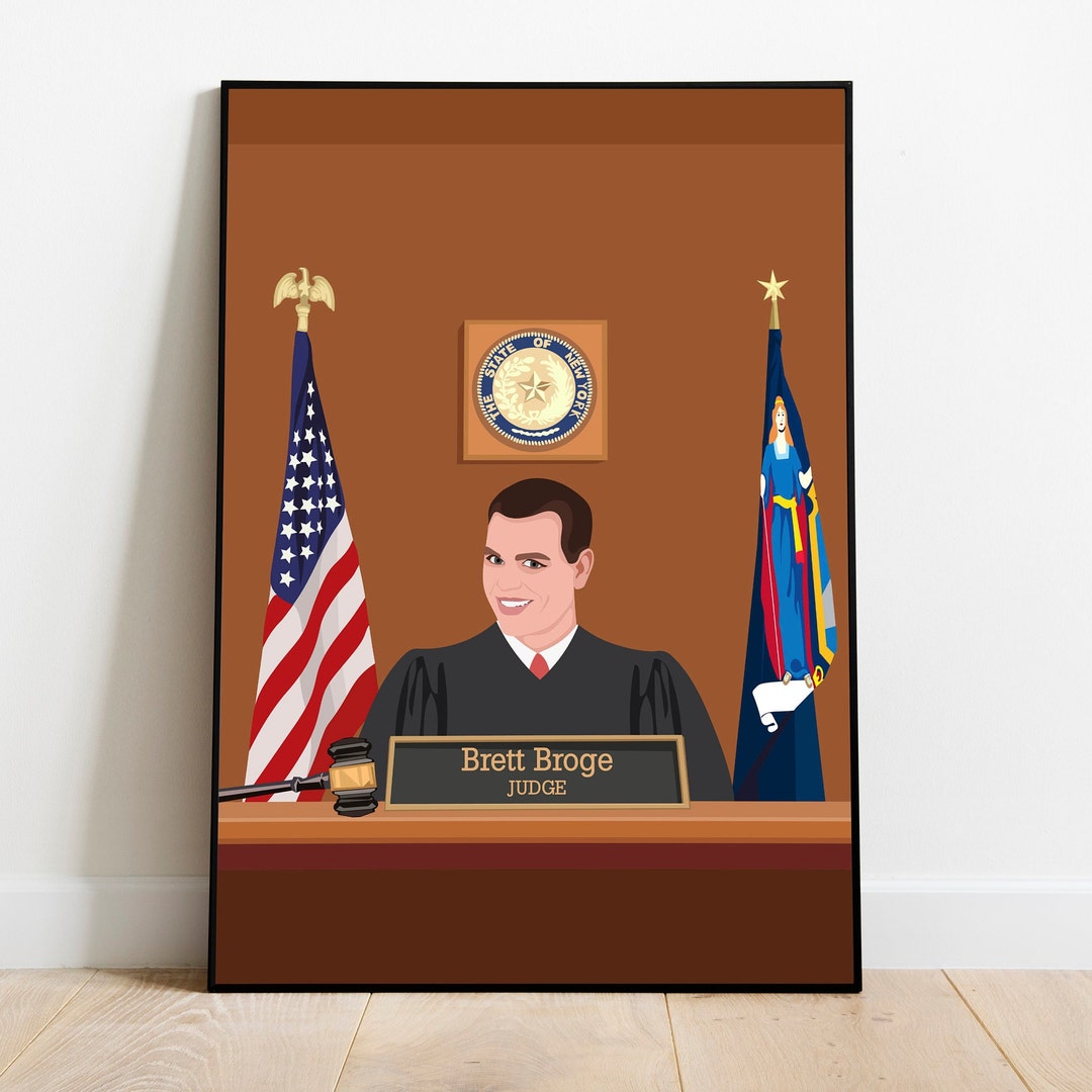 Judge Gift - Caricature Judge Portrait - Judge Birthday Gift - Judge ...