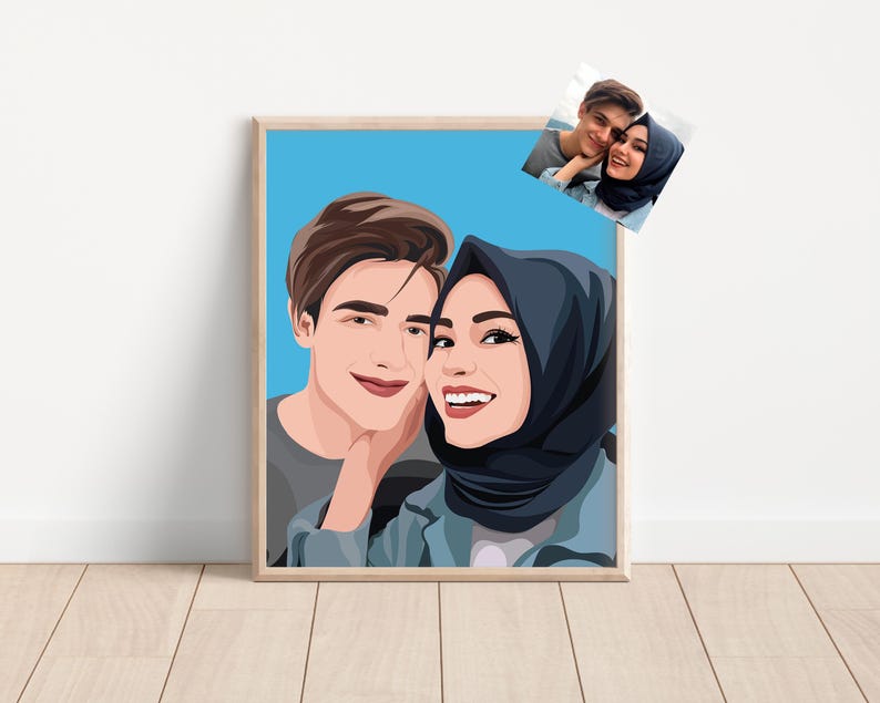 Custom Digital Illustration - Digital Portrait From Photo - Etsy