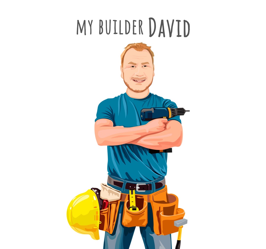 Ironworker Gift - Custom Caricature Portrait From Your Photo ...