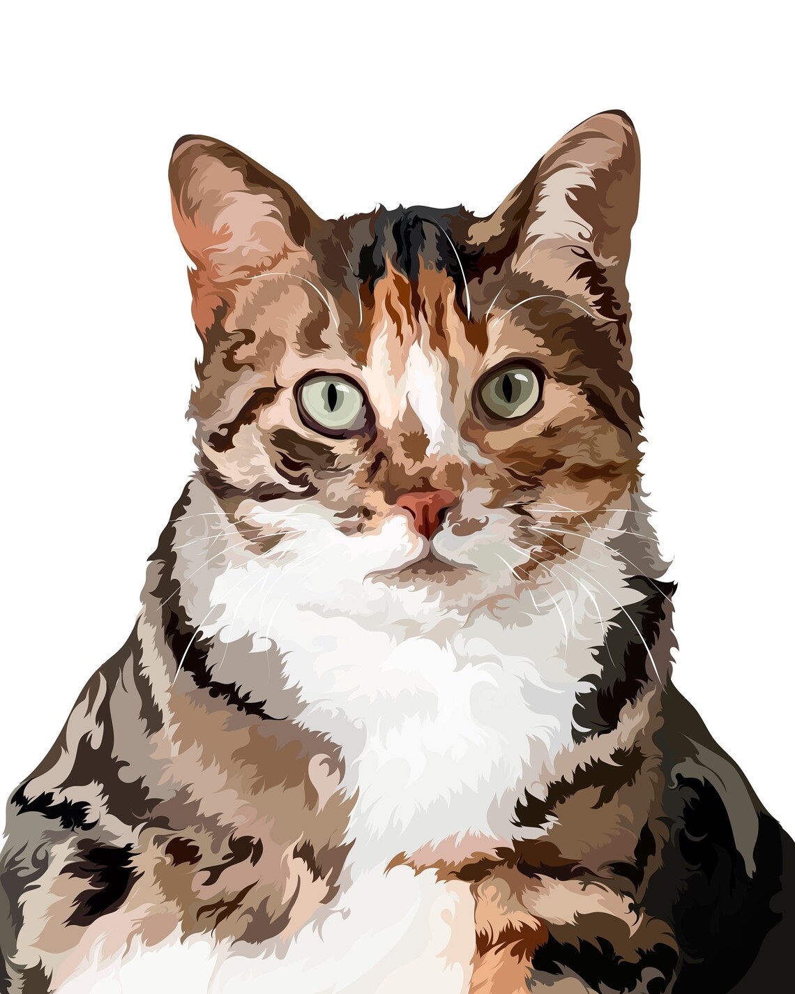 Custom Cat Portrait Personalized Custom Cat Painting Cat - Etsy