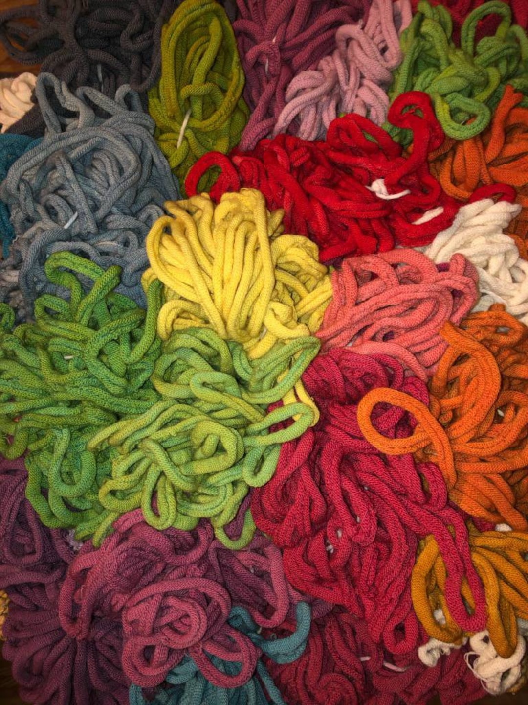 Nature Dyed Wool Potholder Loops: Solid Colors, Pro/traditional Size - Etsy