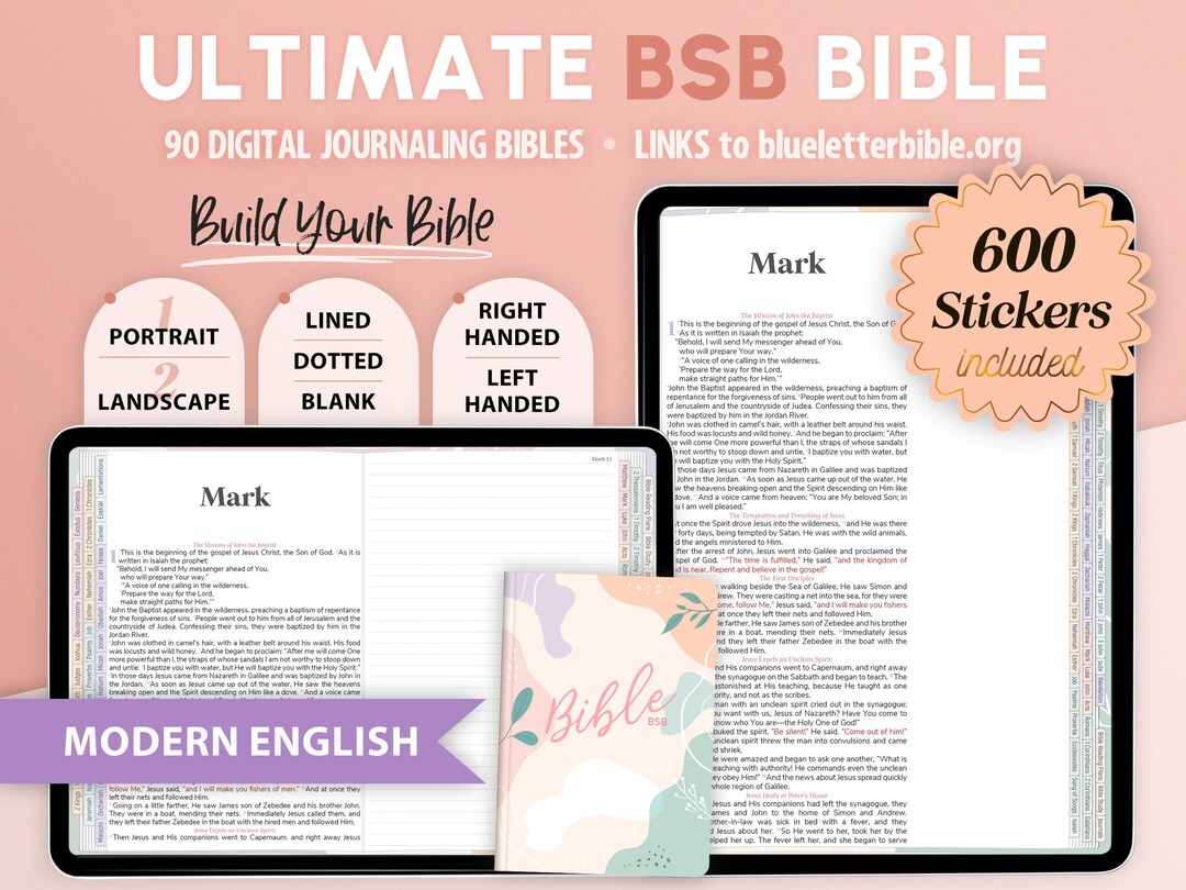 Digital Ultimate BSB Bible / Berean Standard Bible / Abstract - Etsy