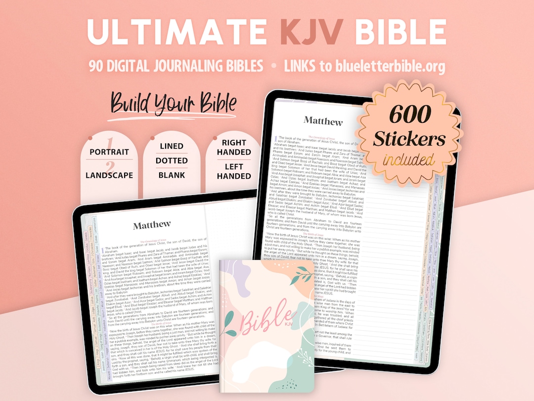 Digital Ultimate KJV Bible / Abstract Pastel / Landscape and Portrait ...