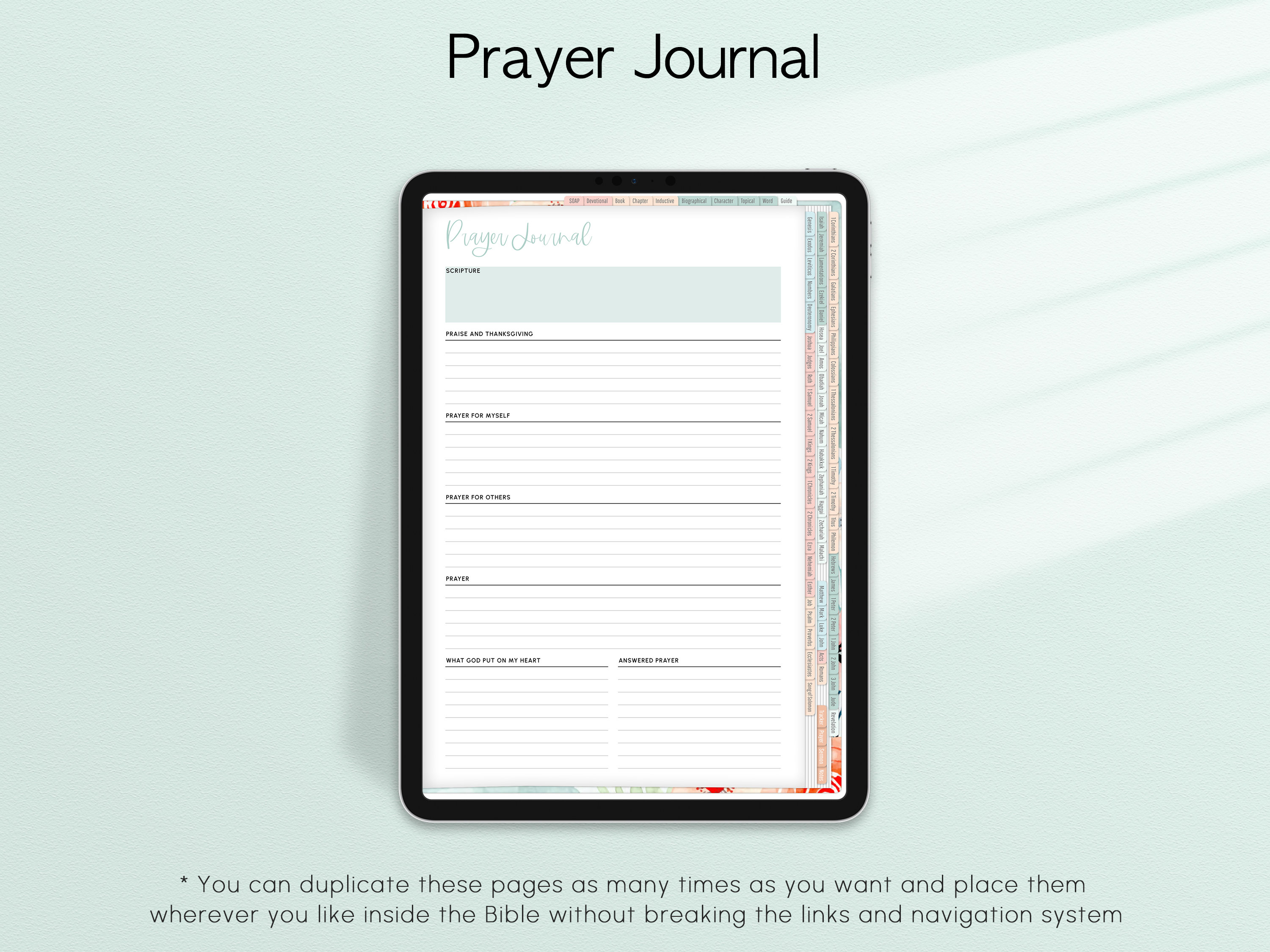 Digital WEB Journaling Bible With Index Tabs Vertical | Etsy
