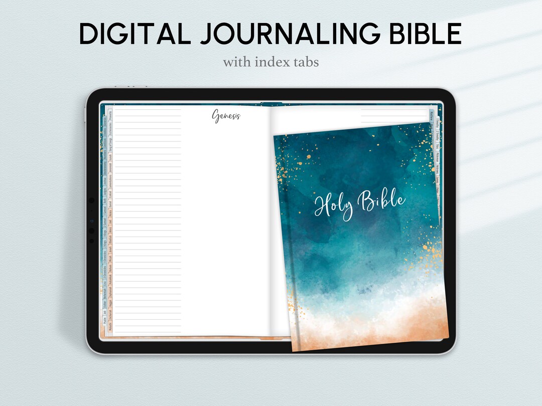 Digital Journaling Bible With Index Tabs, Bluebeige, Goodnotes ...