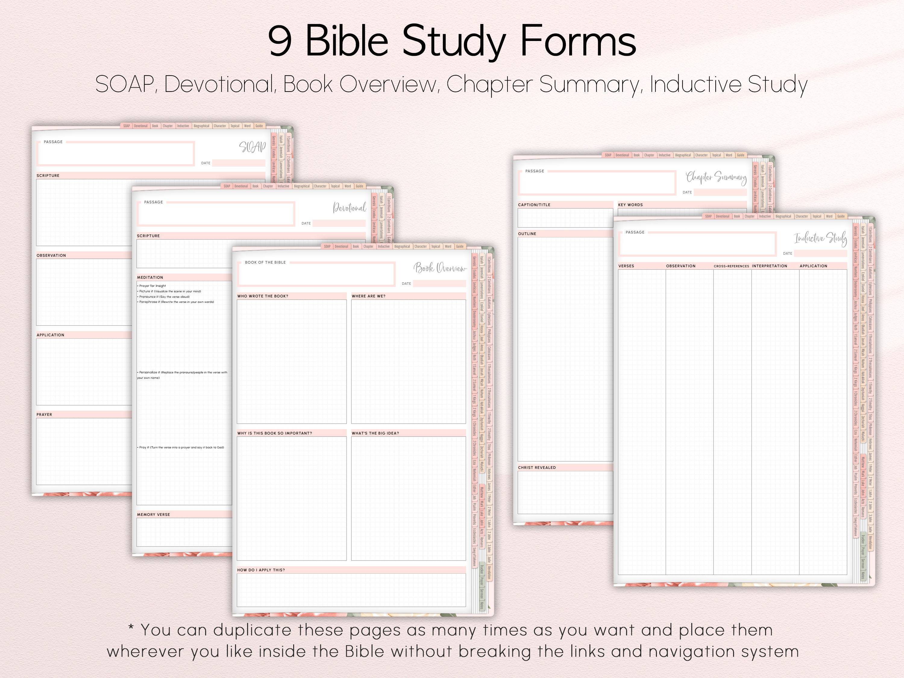 Digital KJV Journaling Bible With Index Tabs Vertical | Etsy