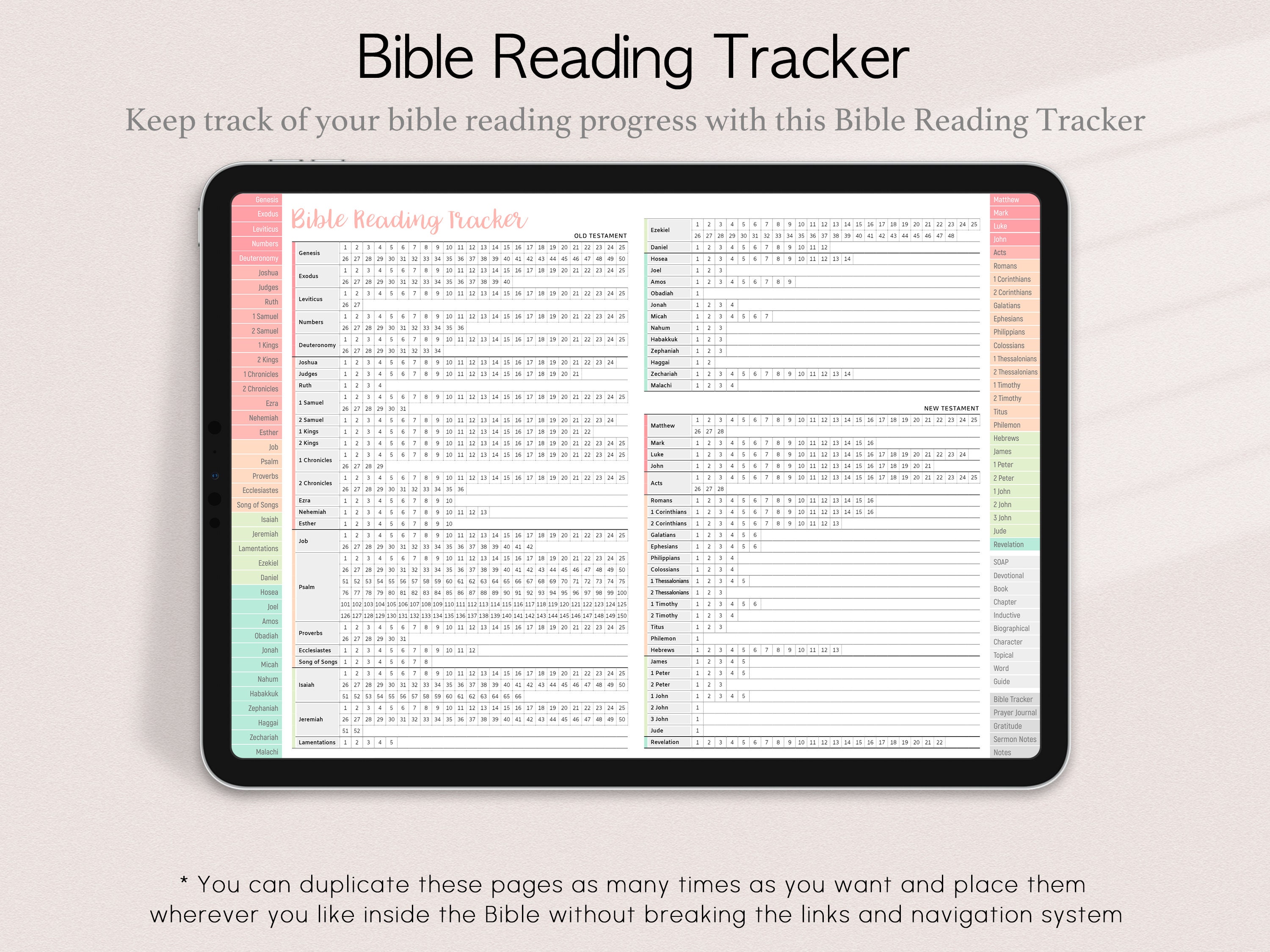 Digital KJV Journaling Bible With Index Tabs Minimal Earth | Etsy