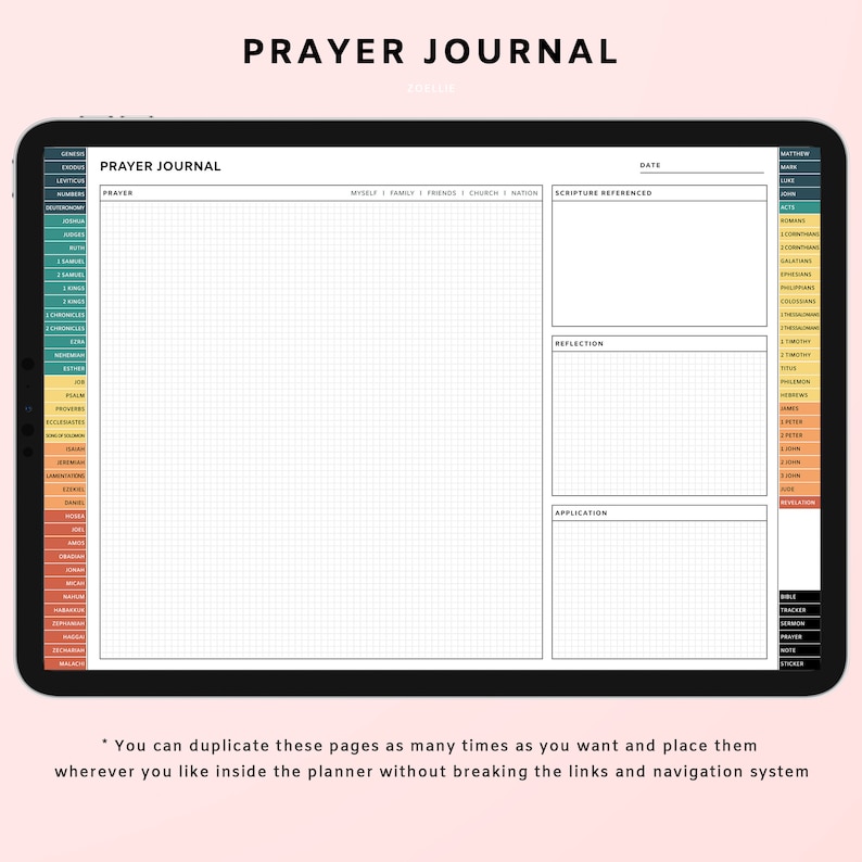 Digital Bible Journal Grid Retro Goodnotes Notability and | Etsy