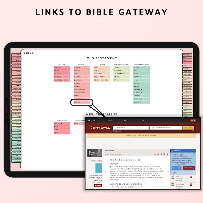 Digital Bible Journal 66 Books Fully Hyperlinked Goodnotes | Etsy