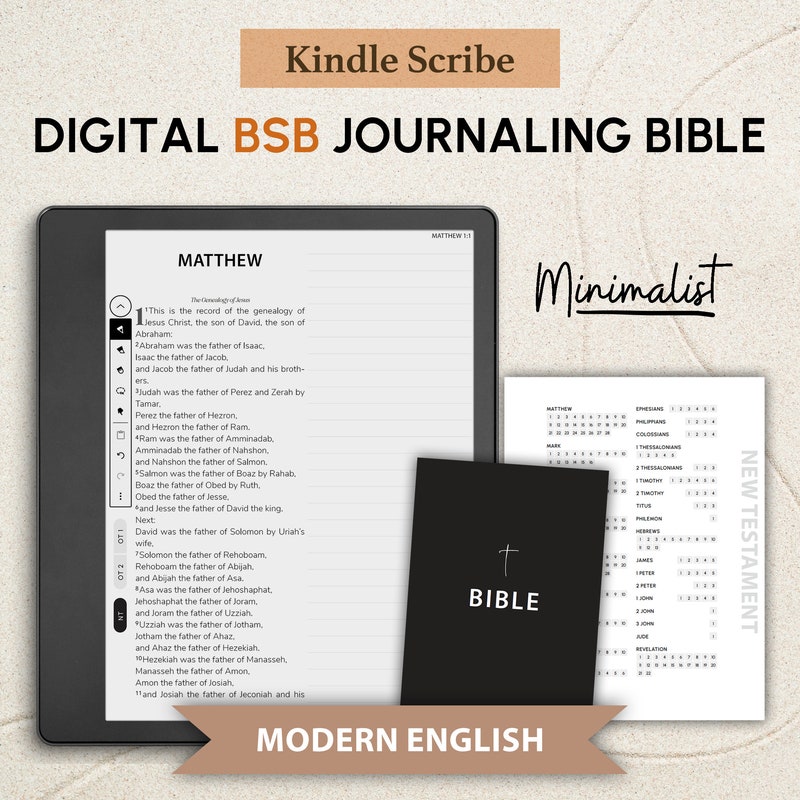 Kindle Insert Minimal - Etsy