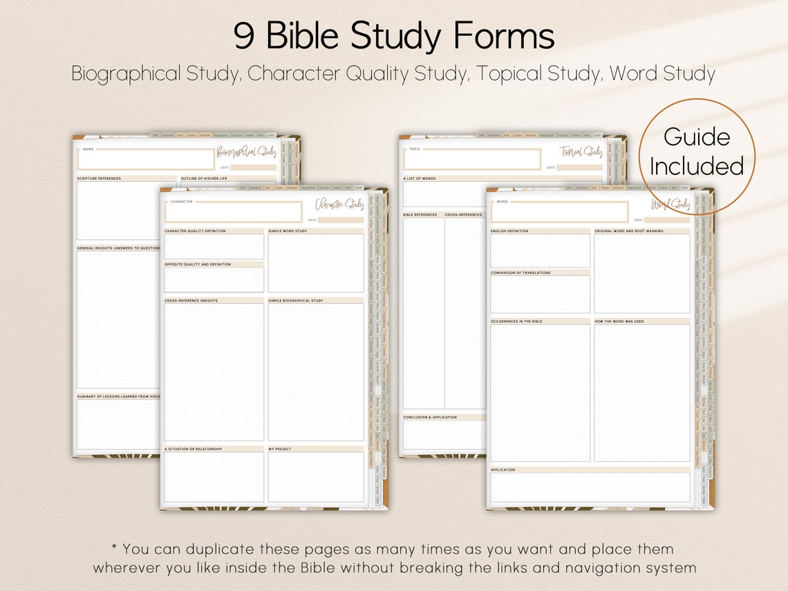 Digital KJV Journaling Bible With Index Tabs Vertical - Etsy